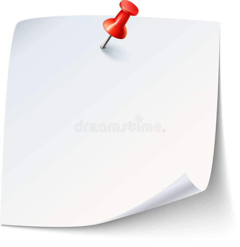 A Blank Sticky Note Pinned on a Surface Ready for Important Reminders ...