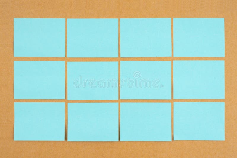 The Blank Sticky Notes on Wooden Board for Your Text or Message Stock ...