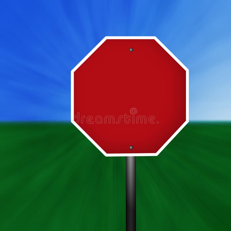 Blank Stop Sign Image