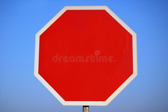 Blank Stop Sign. stock photo. Image of blank, turn, directional - 3225010