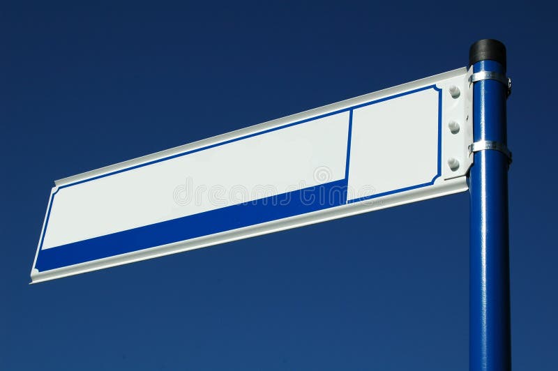 Blank street sign stock image. Image of direction, crossroad - 6133647