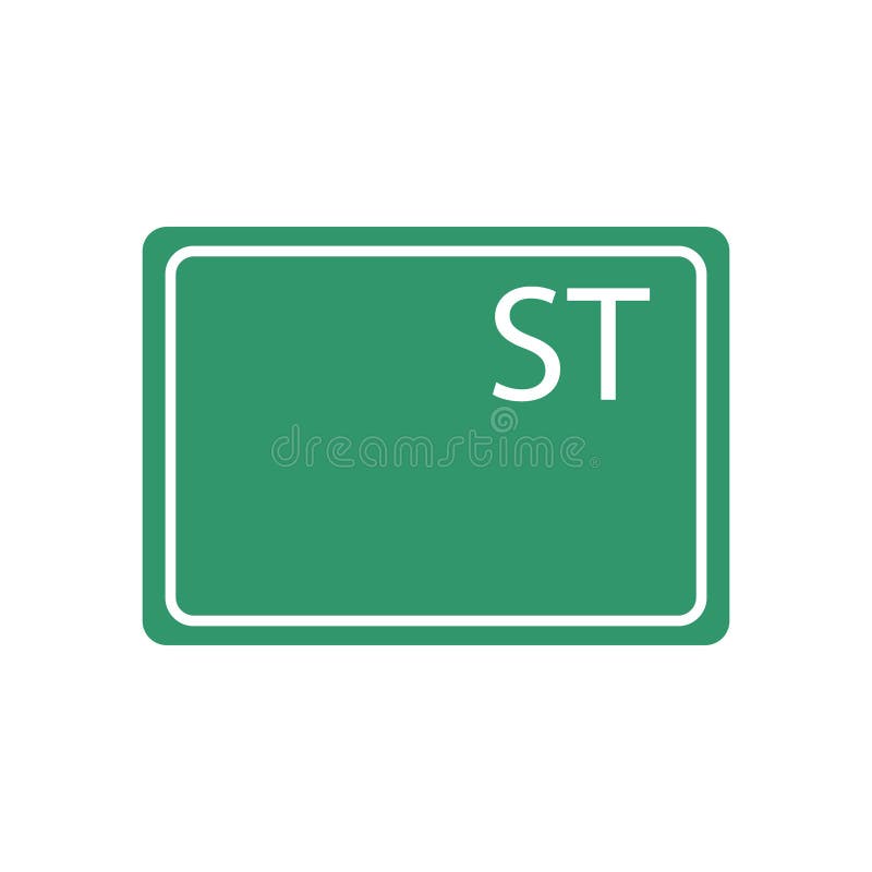 Blank Street Sign Icon Vector. Street Sign Illustration Sign or Symbol ...