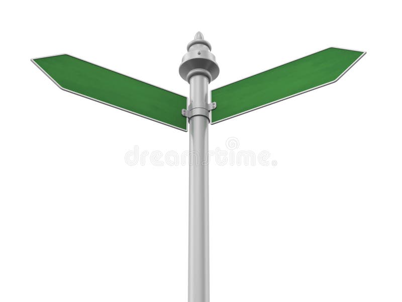 Blank Street Sign Isolated stock illustration. Illustration of choose ...