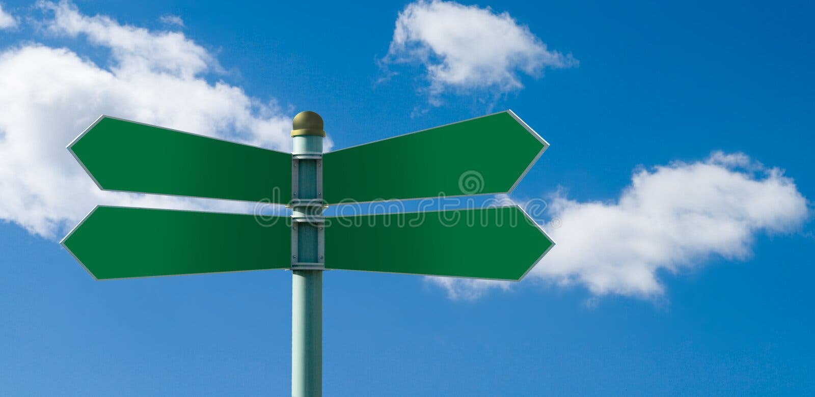 Blank street sign post stock photo. Image of obstacle - 2575390