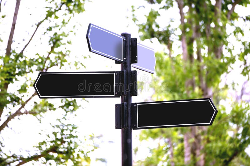 Blank street sign stock photo. Image of information, post - 95876746