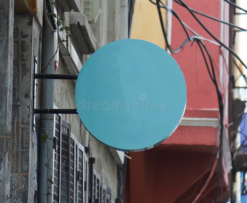 Blank Street Store Template Signage Stock Photo - Image of information ...