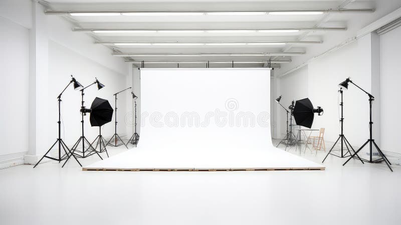 Blank Studio Empty Background Stock Illustration - Illustration of ...