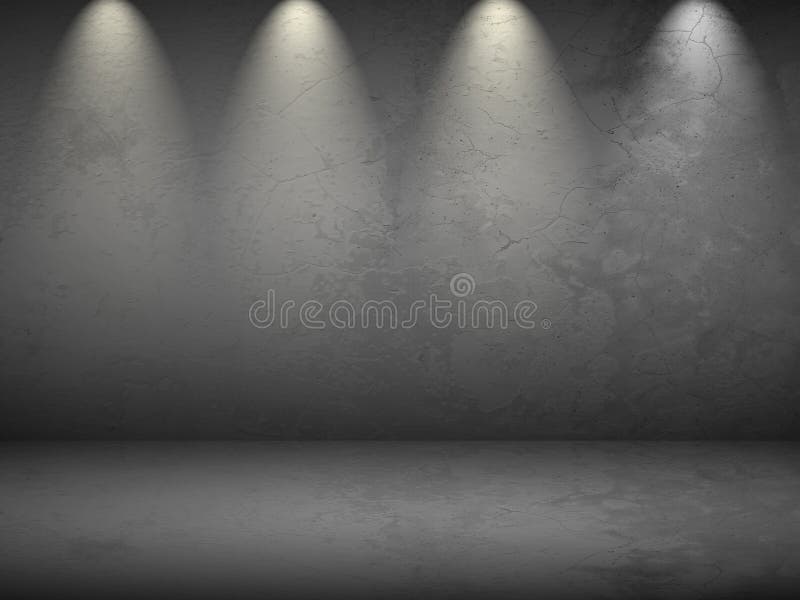 Blank Studio Room with Concrete Wall Used for Product Display, Banner ...