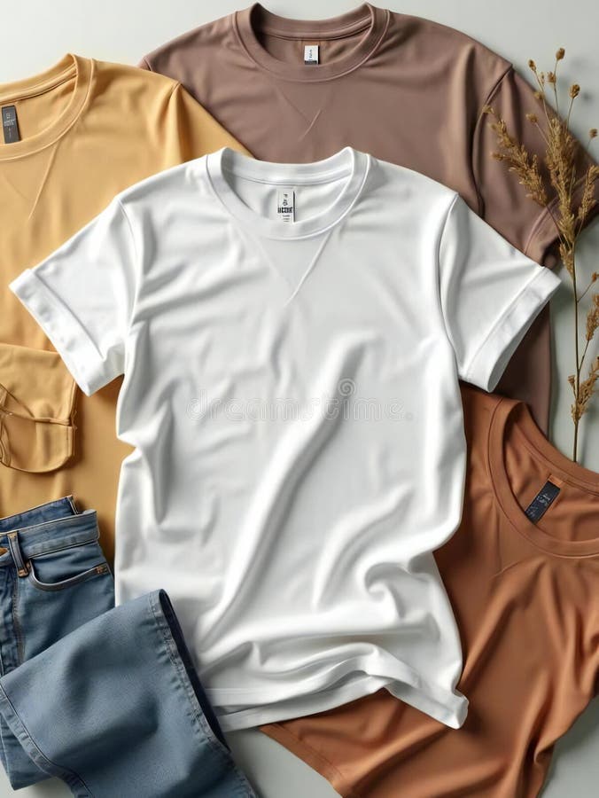 Blank T-shirt Mockup Different Angles of Shirt Can Be Used for ...