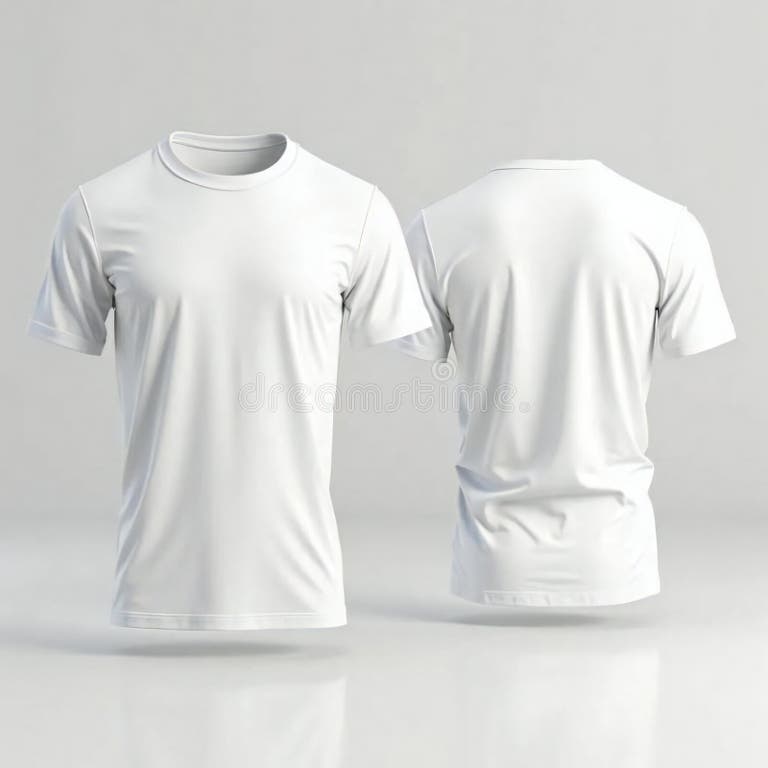 Blank T-shirt Mockup Different Angles of Shirt Can Be Used for ...