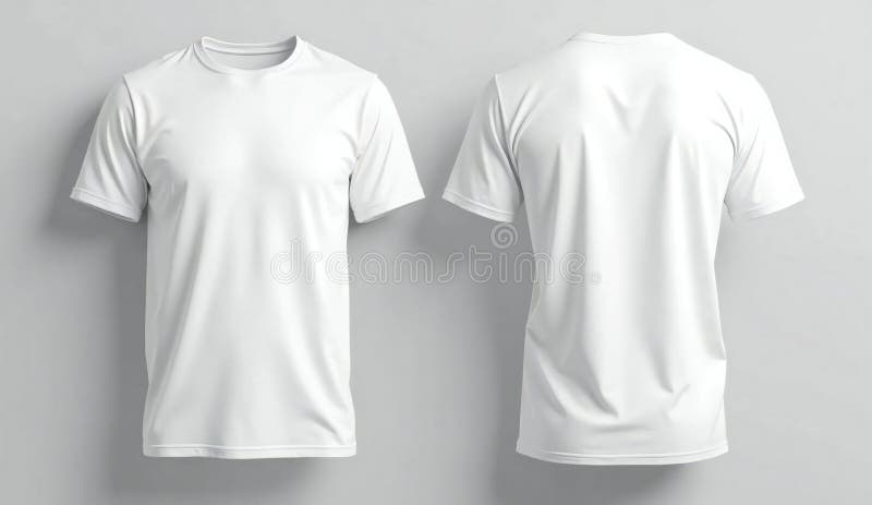 Blank T-shirt Mockup Different Angles of Shirt Can Be Used for ...