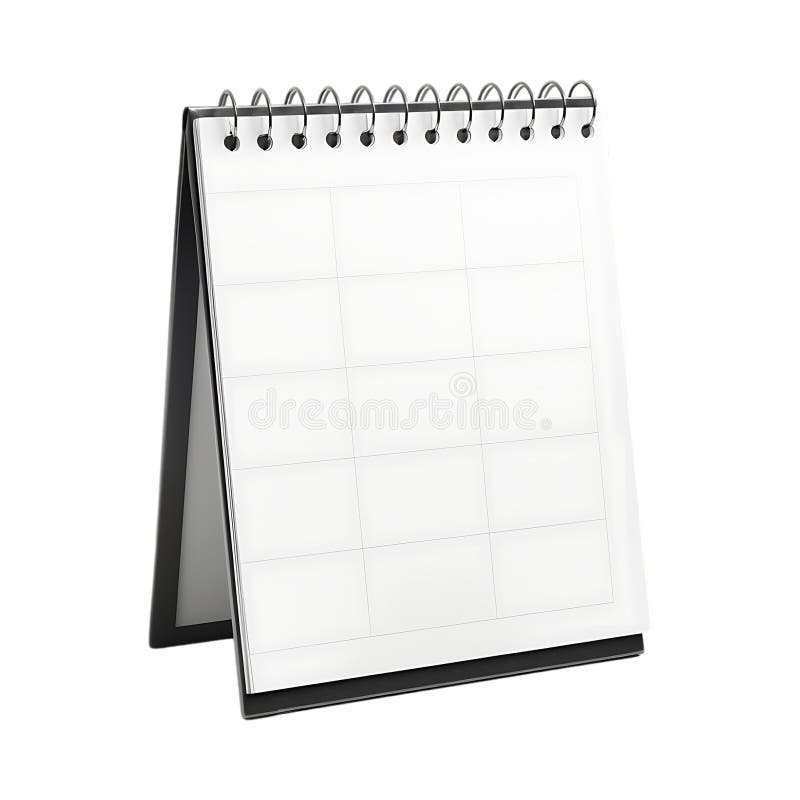 Blank Table Calendar on Transparent Background - Ai Generated Stock ...