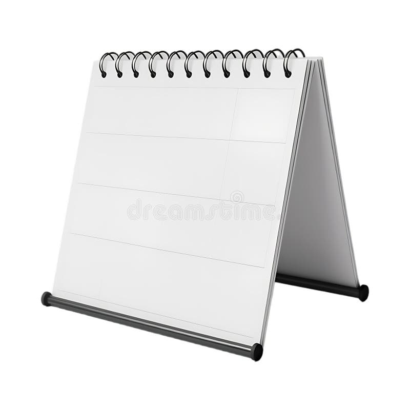 Blank Table Calendar on Transparent Background - Ai Generated Stock ...