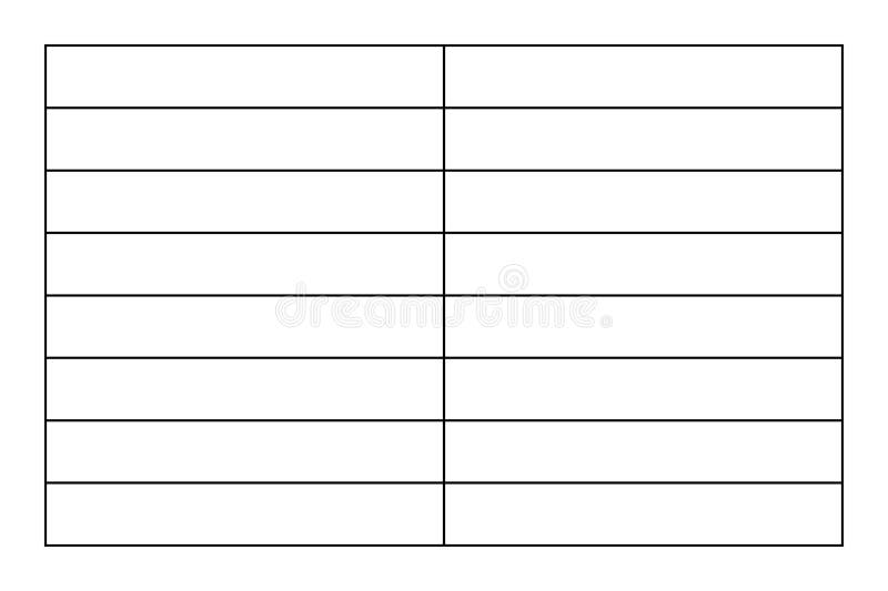 Blank Data Table Template Data Table Free Stock Vectors