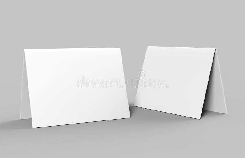 Blank Table Tent Card for Design Presentation or Mock Up Design. Blank ...