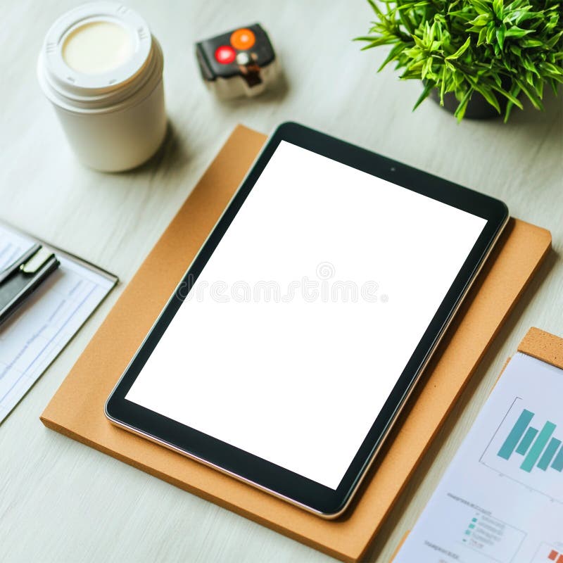 Blank Tablet Mockup Perfect for App Website Presentation Stock ...