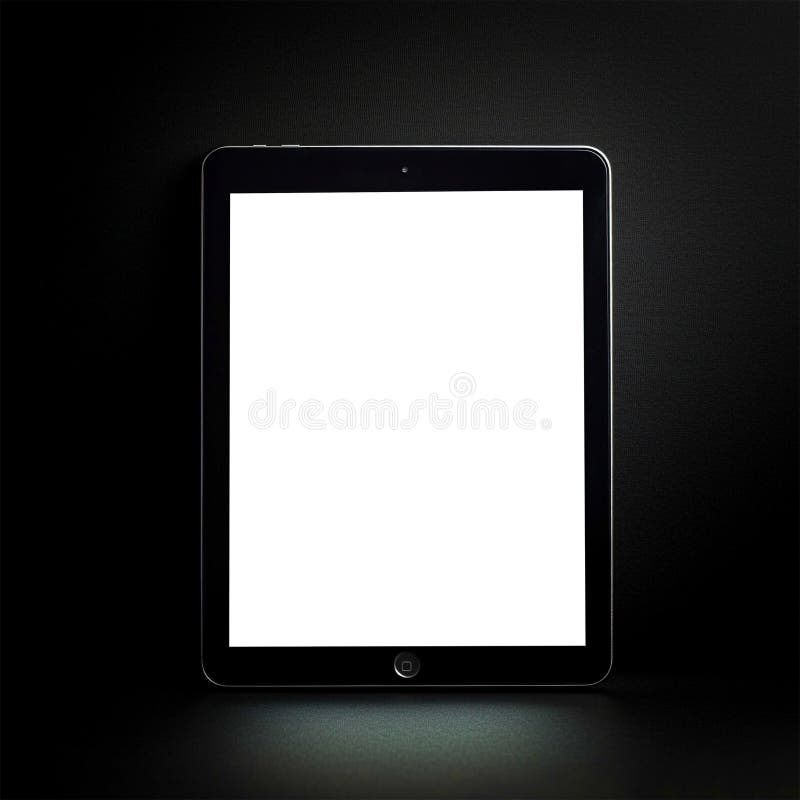 Blank Tablet Screen Mockup for App Design Presentation Stock ...