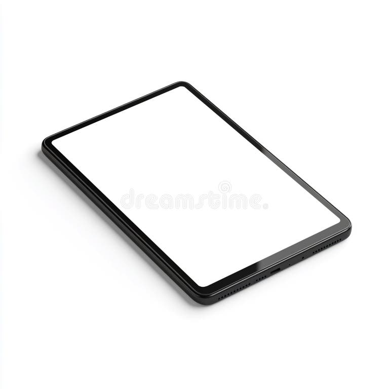 Blank Tablet Screen Mockup for App Presentation UI Design Stock ...