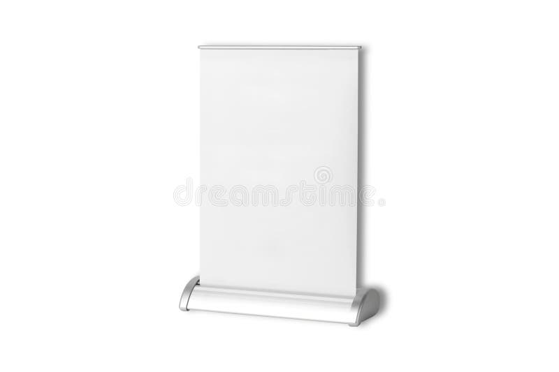 Blank Tabletop Menu Stand Mockup Isolated on White Background. Stock ...