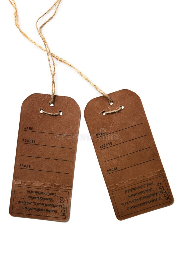 Blank tag stock photo. Image of hang, market, luggage - 10663994