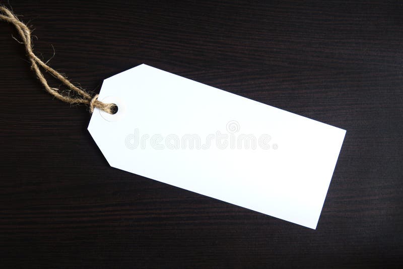 Blank tag stock photo. Image of blank, sale, recycled - 19625290