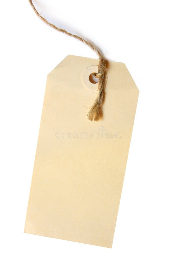 Blank Shipping Tag stock photo. Image of close, beige - 11235054