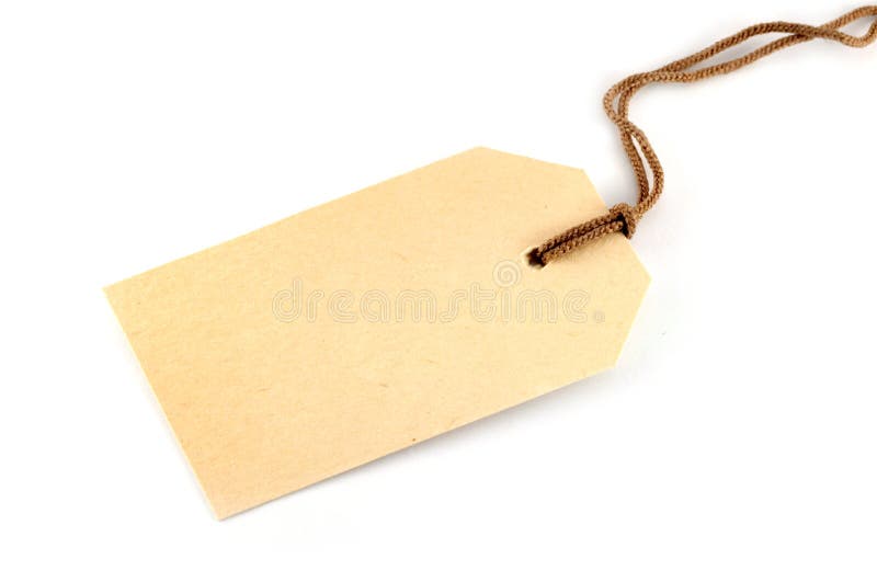 Blank Shipping Tag stock photo. Image of close, beige - 11235054