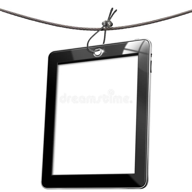 Blank Tag Tablet Computer stock illustration. Illustration of isolated ...