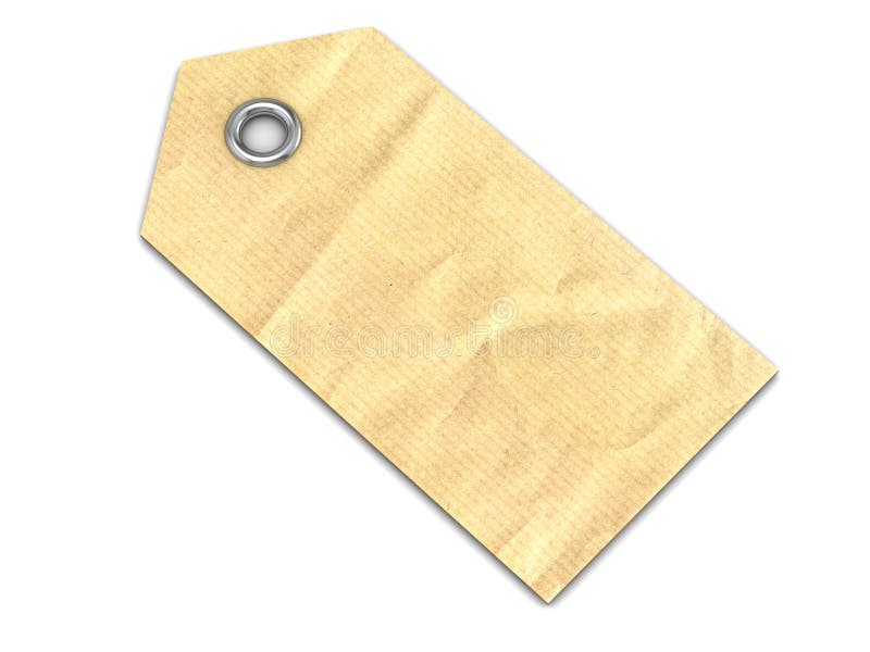 Blank tag stock illustration. Illustration of blank, package - 51769314