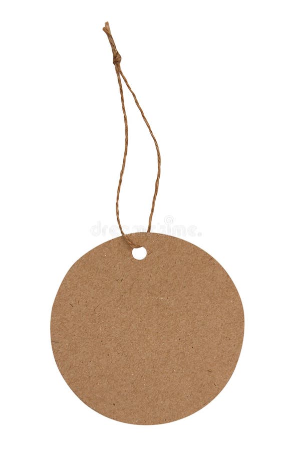 Blank Tag Tied with Brown String Stock Image - Image of note, bargain ...
