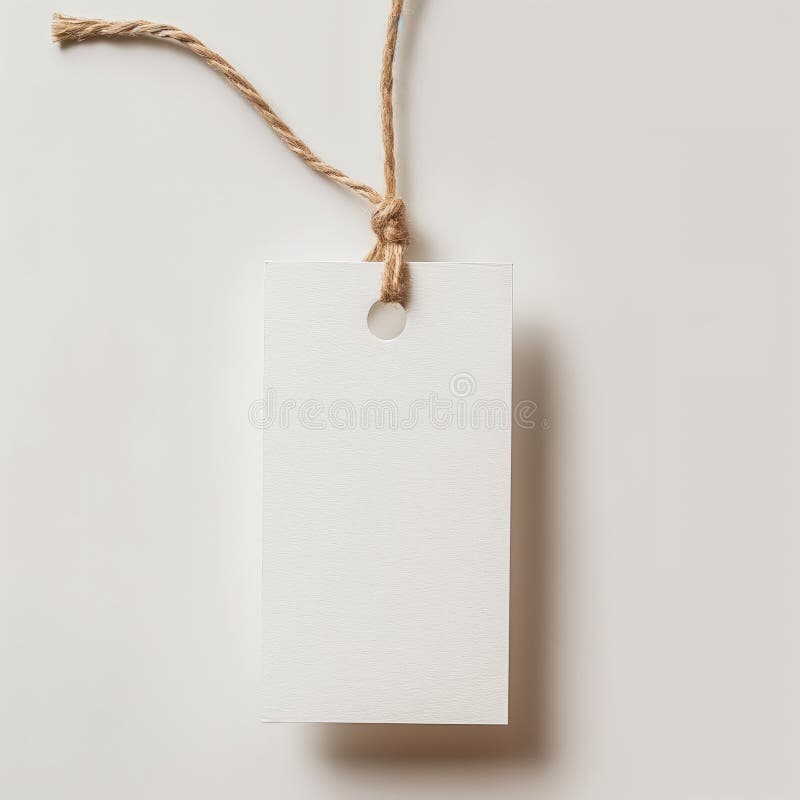 Blank Tag on a White Background Stock Photo - Image of promotion ...
