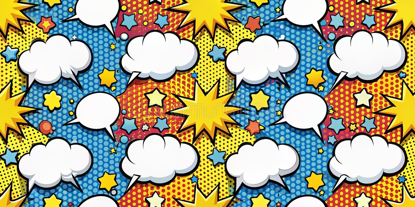 Seamless Pattern Background Comic Book Stock Illustrations – 2,622 ...