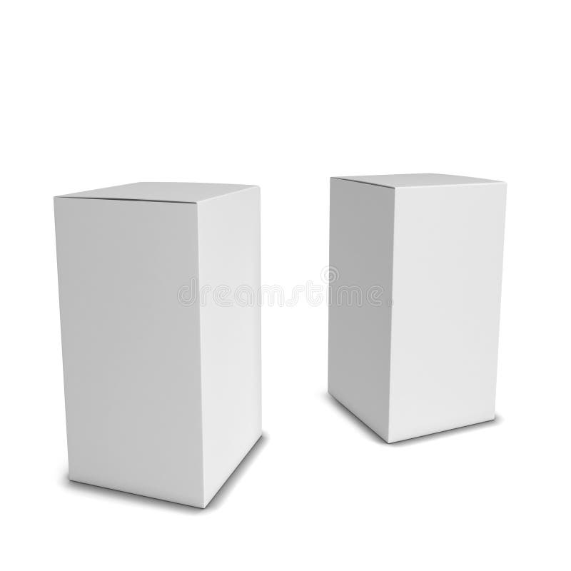 Blank tall box stock illustration. Illustration of isolated - 92973822