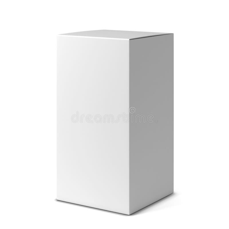 Blank tall box stock illustration. Illustration of isolated - 92973822