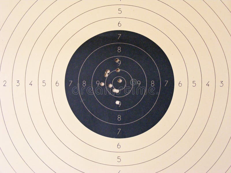 Blank Target Sport for Shooting Competition Close Up Stock Photo ...