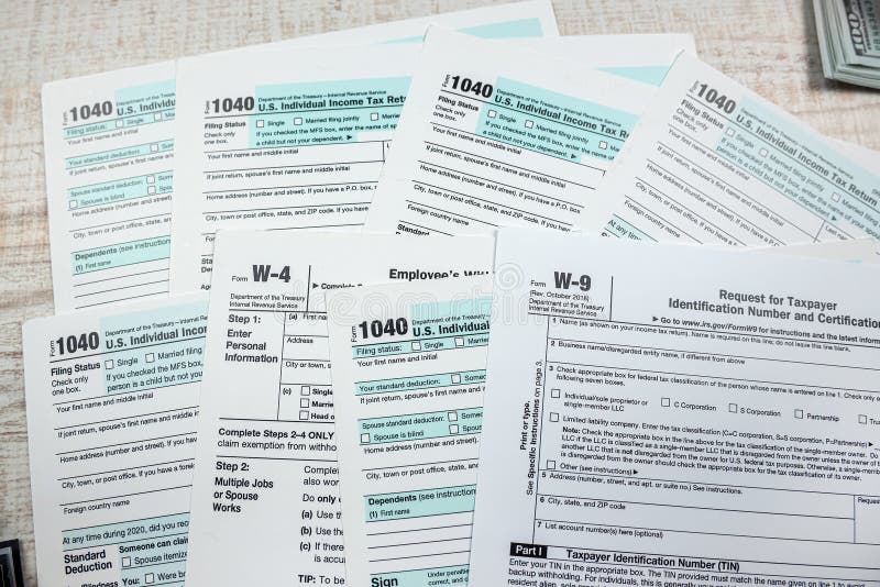 Blank of 1040 Tax Form, Closeup. Accounting Concept Editorial ...