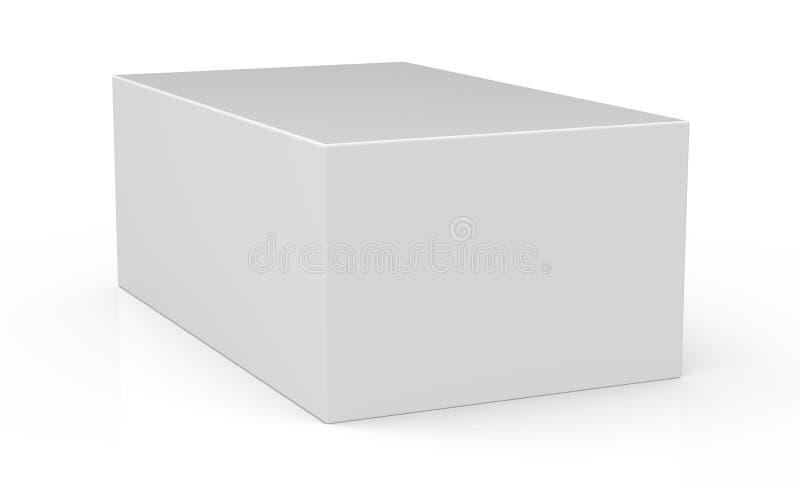 Two blank template boxes stock illustration. Illustration of packaging ...