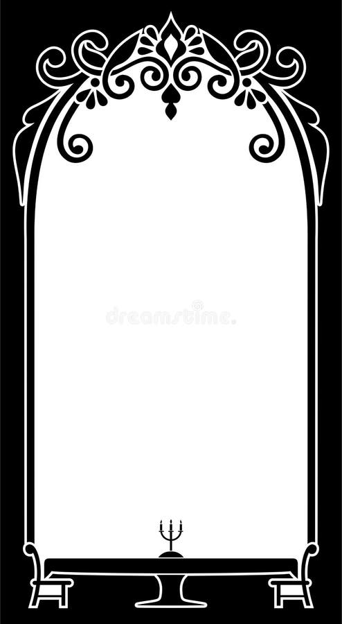 Restaurant Menu Card Frame Template Stock Vector - Illustration of ...