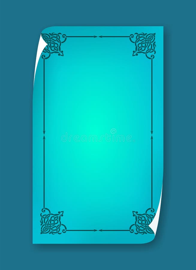 Restaurant Menu Card Frame Template Stock Vector - Illustration of ...