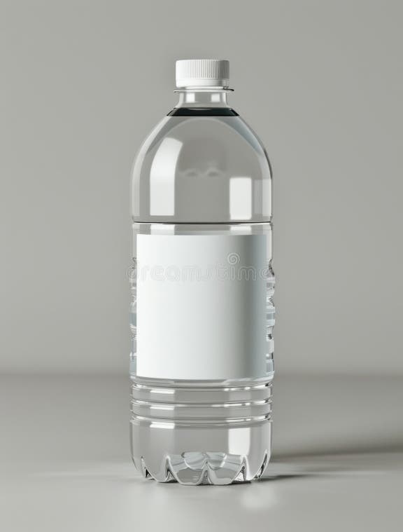 Blank Template for Pet Bottle Can with Tap in 3D. Stock Image - Image ...