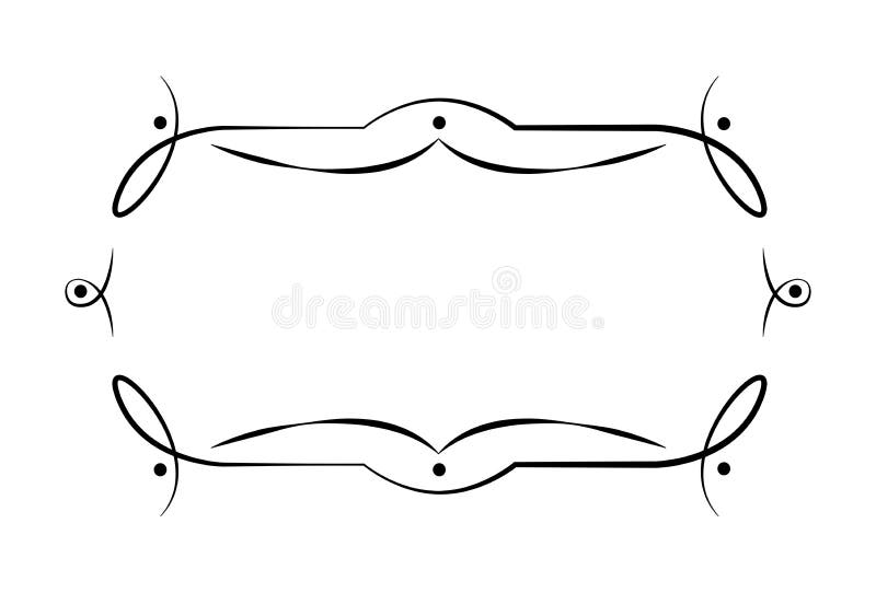 Blank Template for Text, Isolated Text Box, Vector Ornaments Stock ...