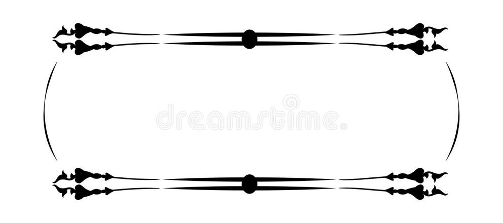 Blank Template for Text, Isolated Text Box, Vector Ornaments Stock ...