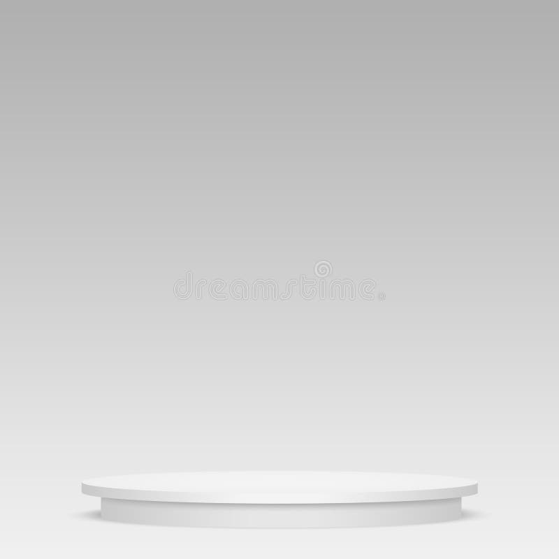 Blank Template Of White Podium, Scene. Vector. Stock Vector ...