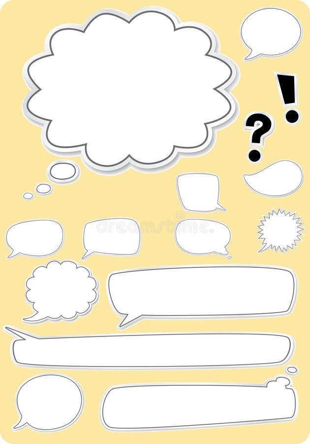 Blank Text Boxes stock vector. Illustration of retro, idea - 9602107