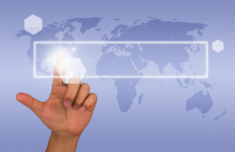 Blank Textbox on Touch Screen Stock Photo - Image of innovation ...