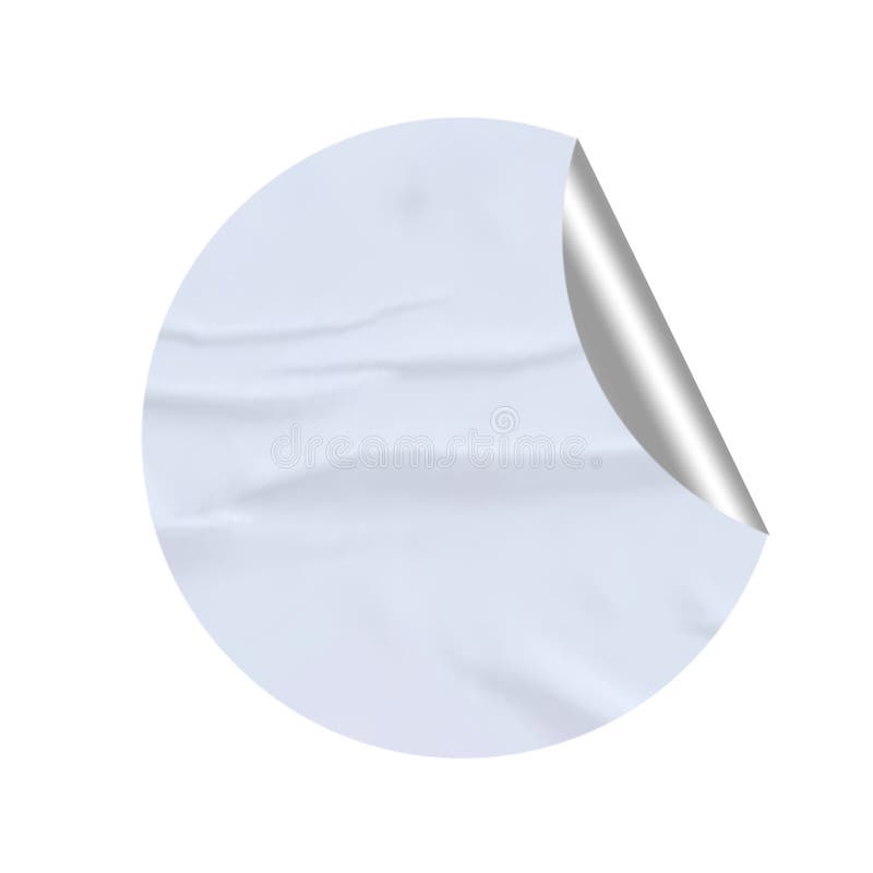 Blank Texture Sticker for Mockup Stock Illustration - Illustration of ...