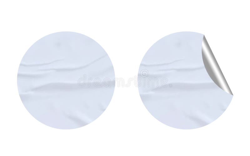 Blank Texture Sticker for Mockup Stock Illustration - Illustration of ...