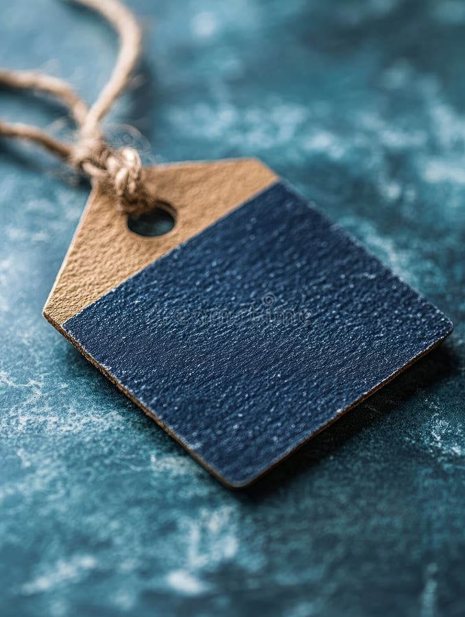 Blank Textured Blue Tag Jute String Stock Photos - Free & Royalty-Free ...