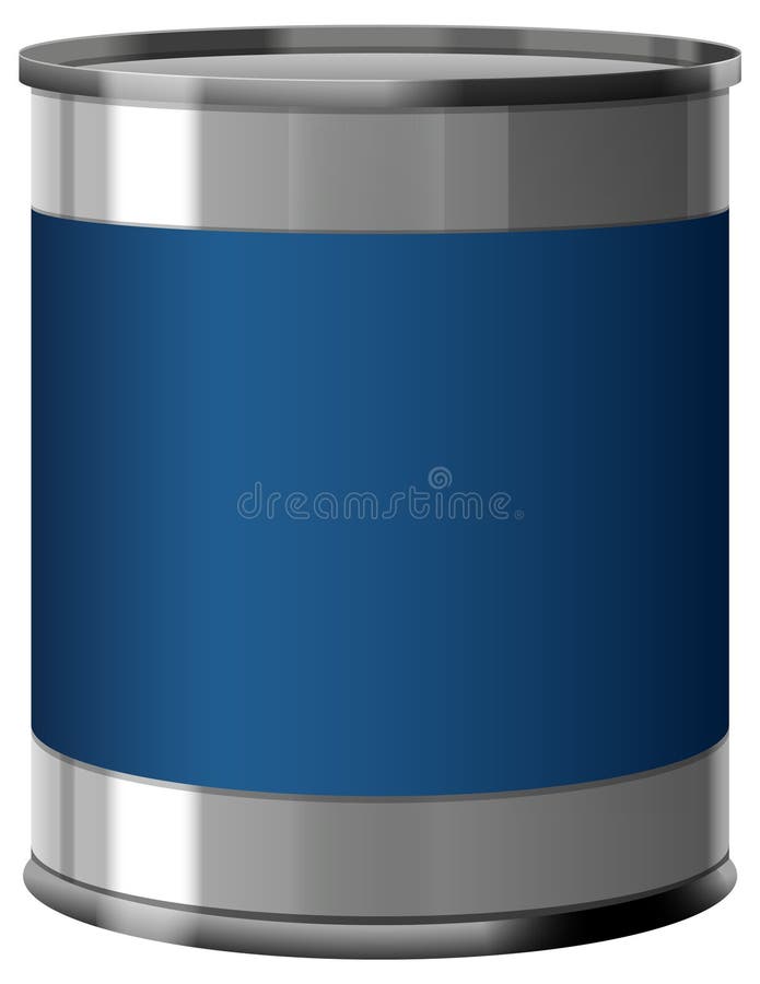 Aluminum can without label stock vector. Illustration of drawing ...