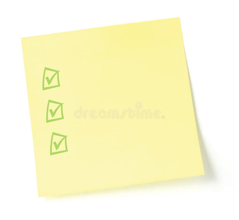 Blank To-Do List with Checkboxes Stock Image - Image of cards ...